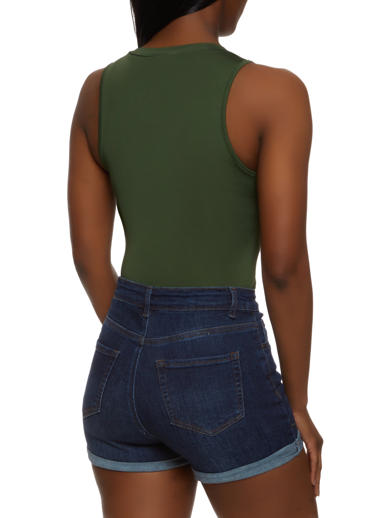 Basic Crew Neck Tank Bodysuit