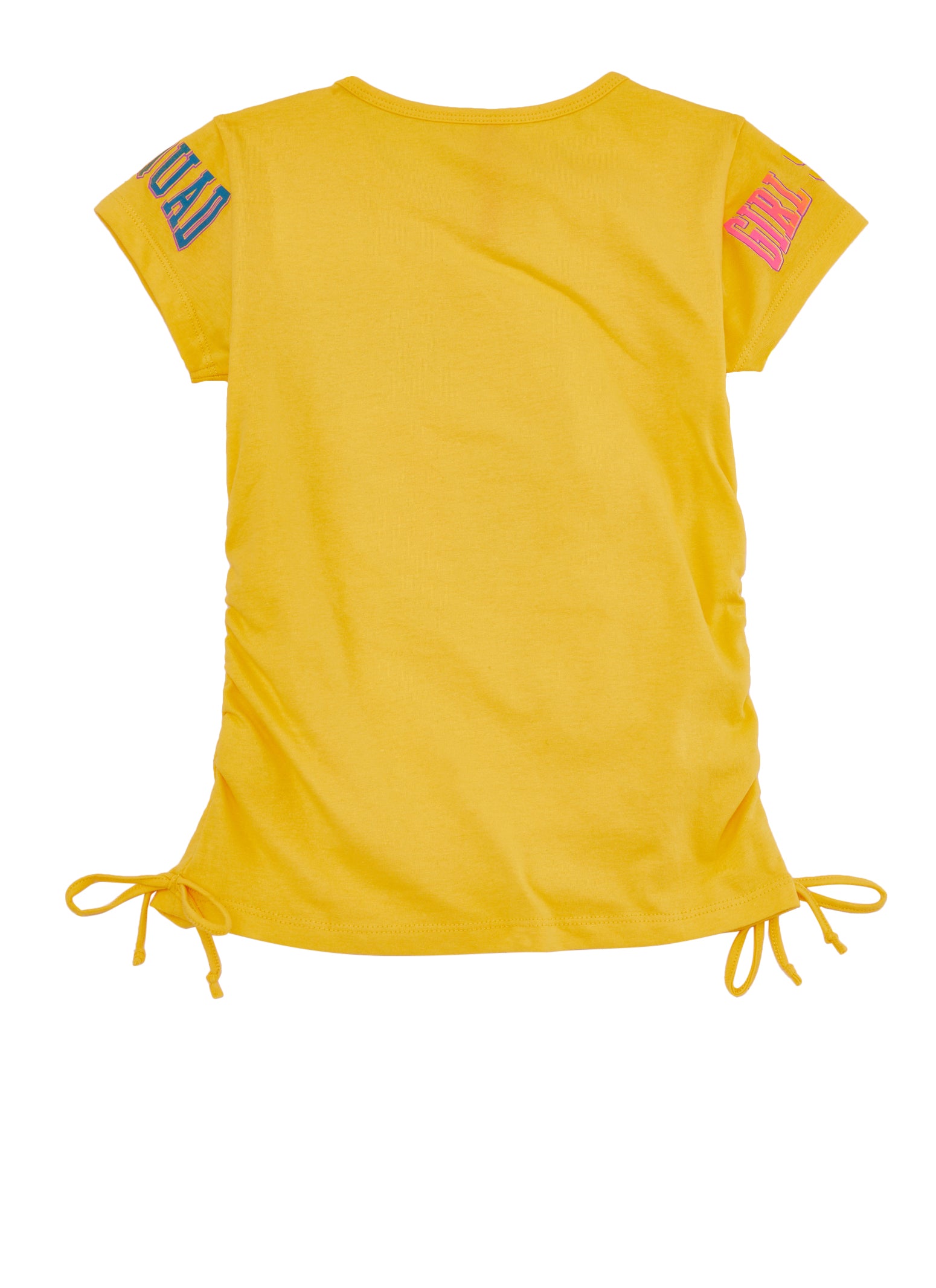 Girls Ruched Side Girl Squad Graphic Tee