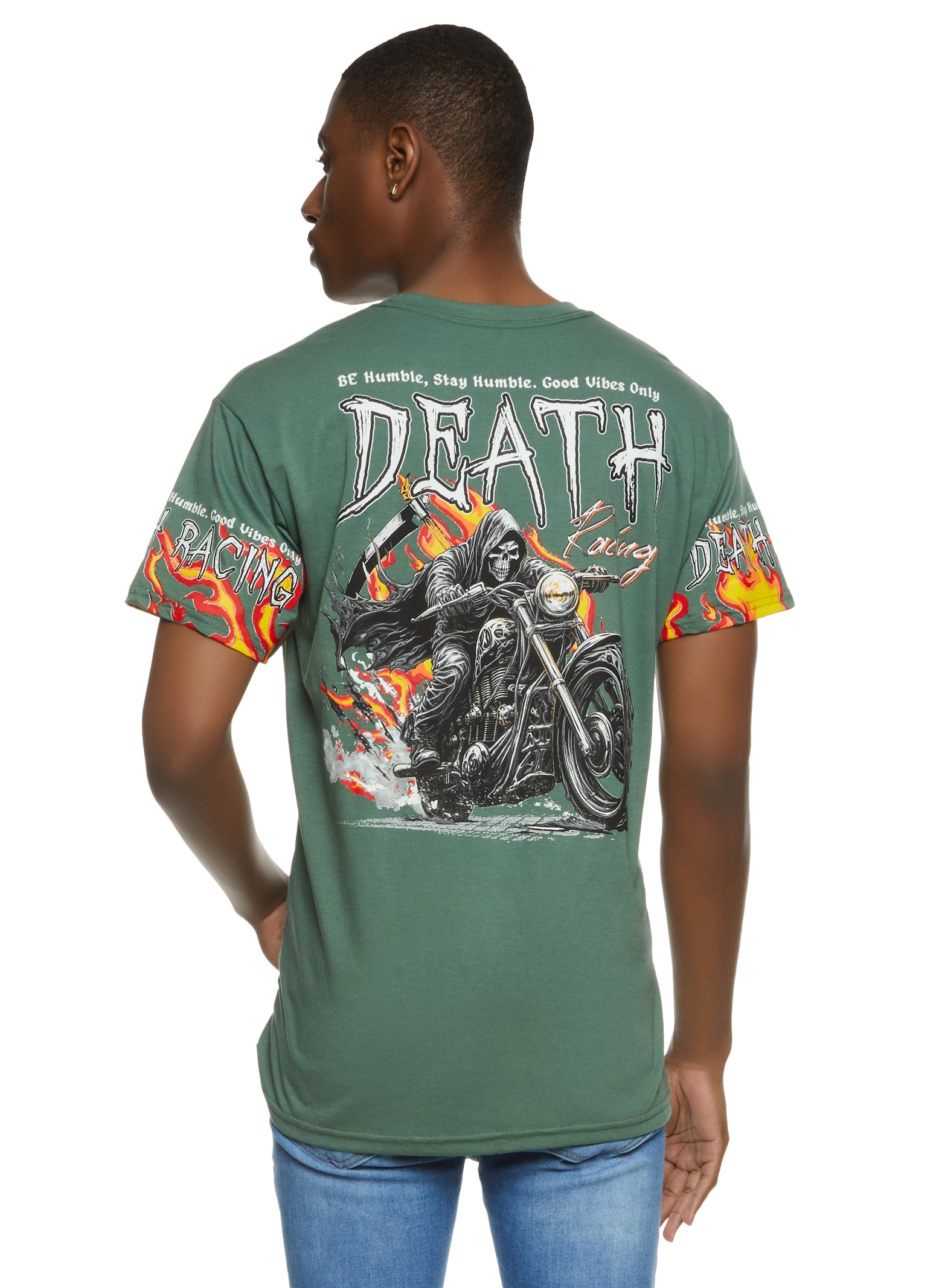 Mens Death Racing Graphic T Shirt
