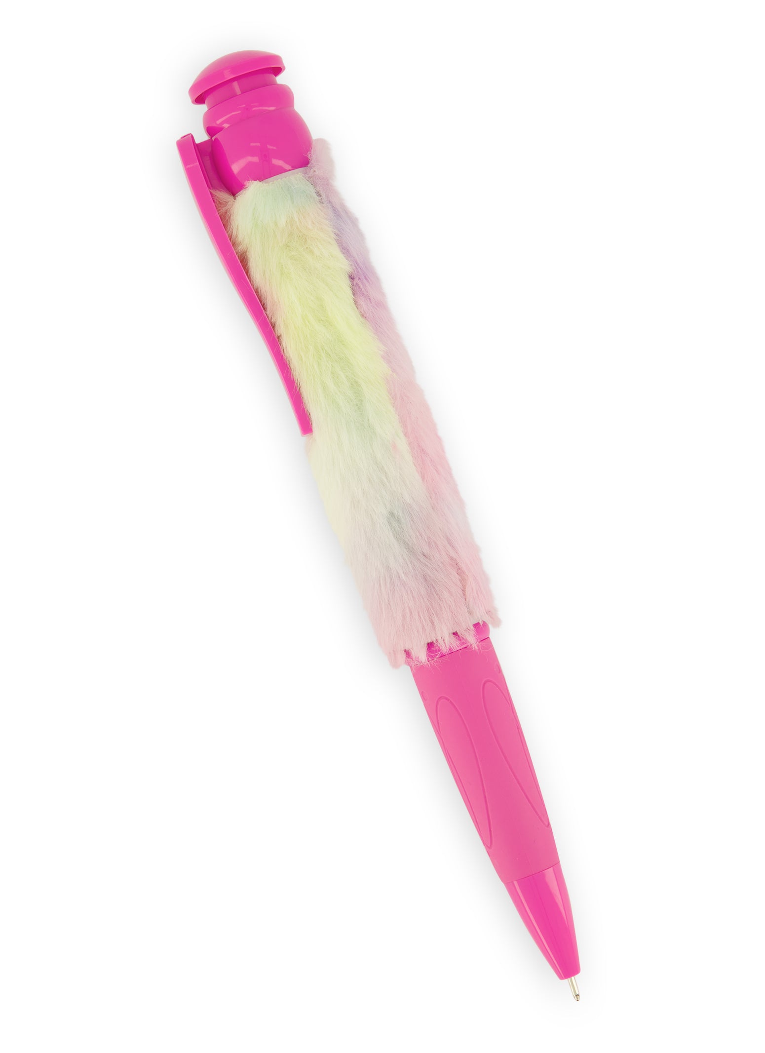 Giant Rainbow Faux Fur Pen