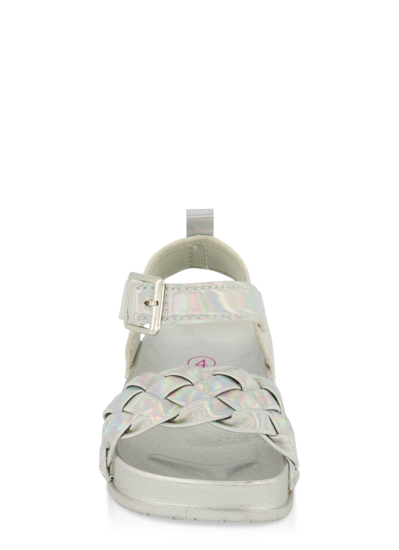 Baby Girls Braided Band Velcro Buckle Strap Sandals