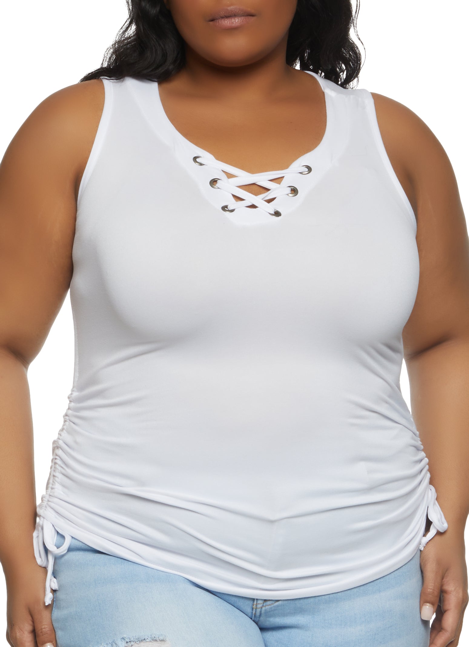 Plus Size Lace Tank Top
