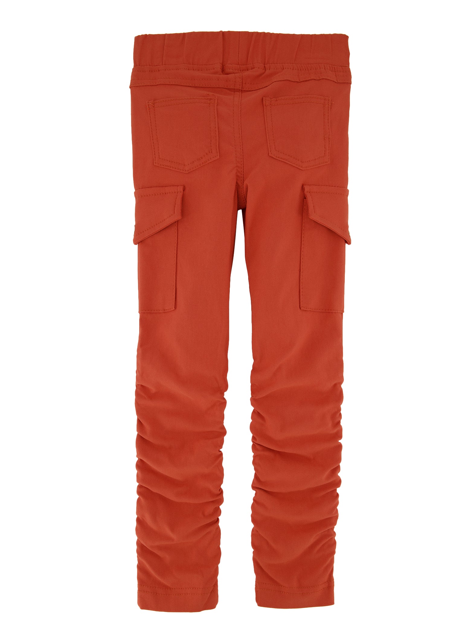 Little Girls Solid Stacked Cargo Pants