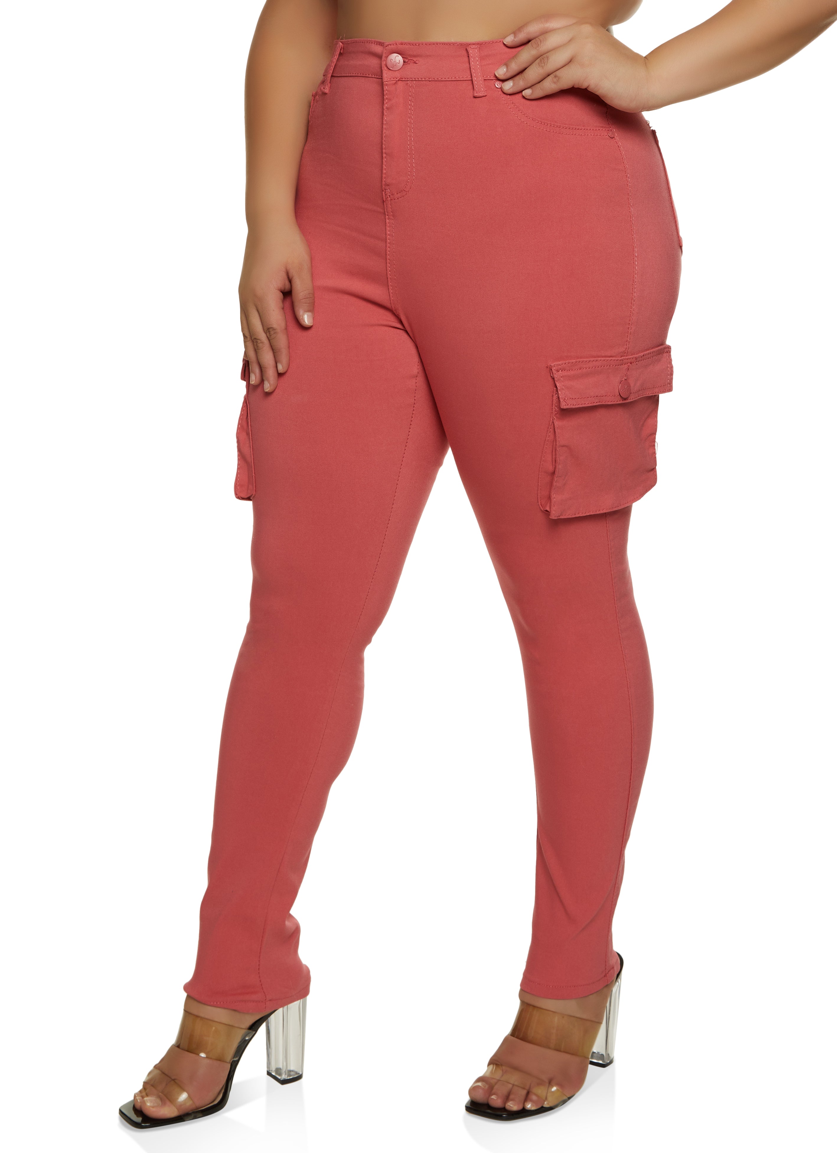 Red Skinny Capris