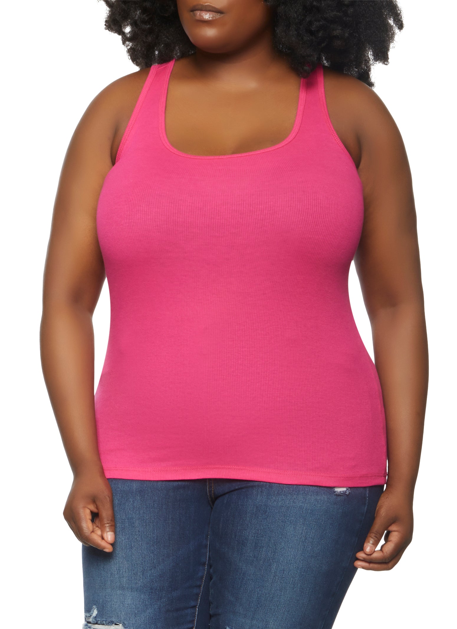 Plus Size Polyester Tank Tops