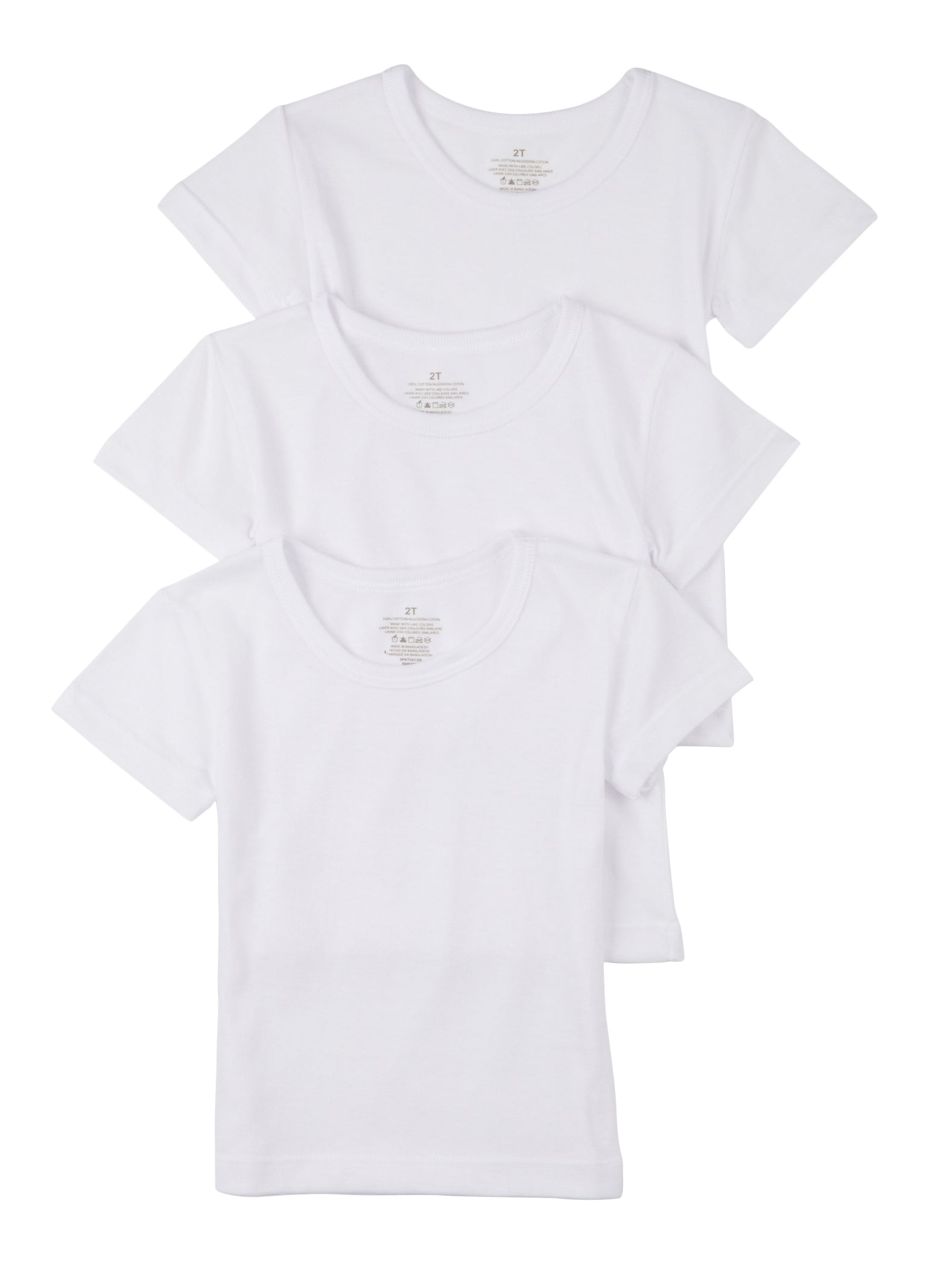 Toddler Girls Basic Tees 3 Pack