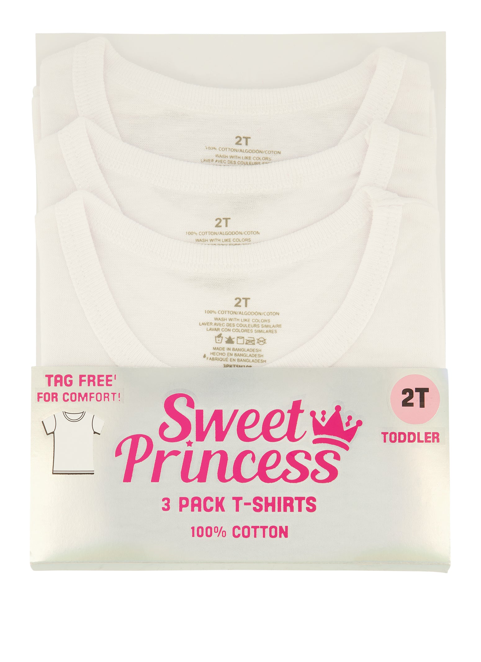 Toddler Girls Basic Tees 3 Pack