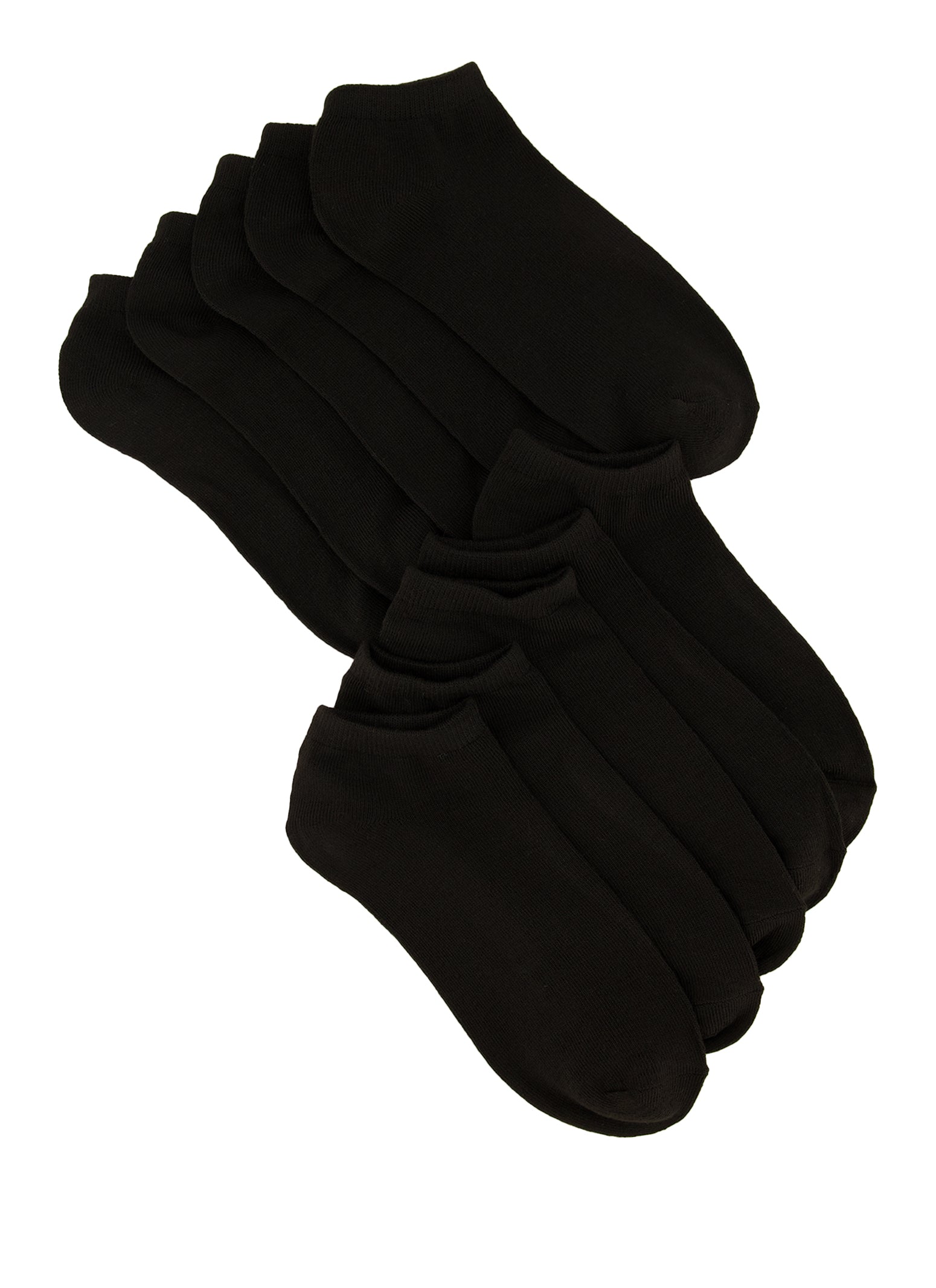 Girls 10 Pack Solid Assorted Ankle Socks